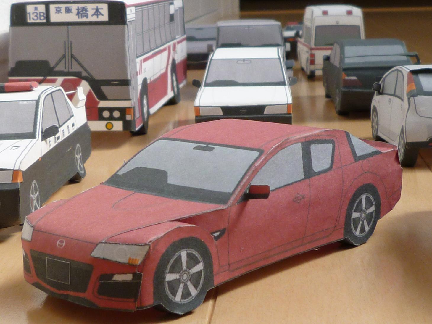 布沢アルペジオペーパークラフト館 mazda