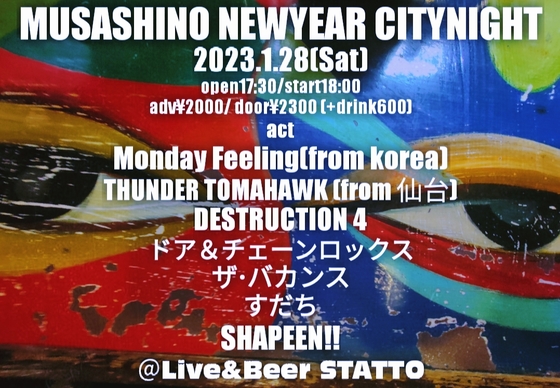 武蔵境STATTO 2023年1月